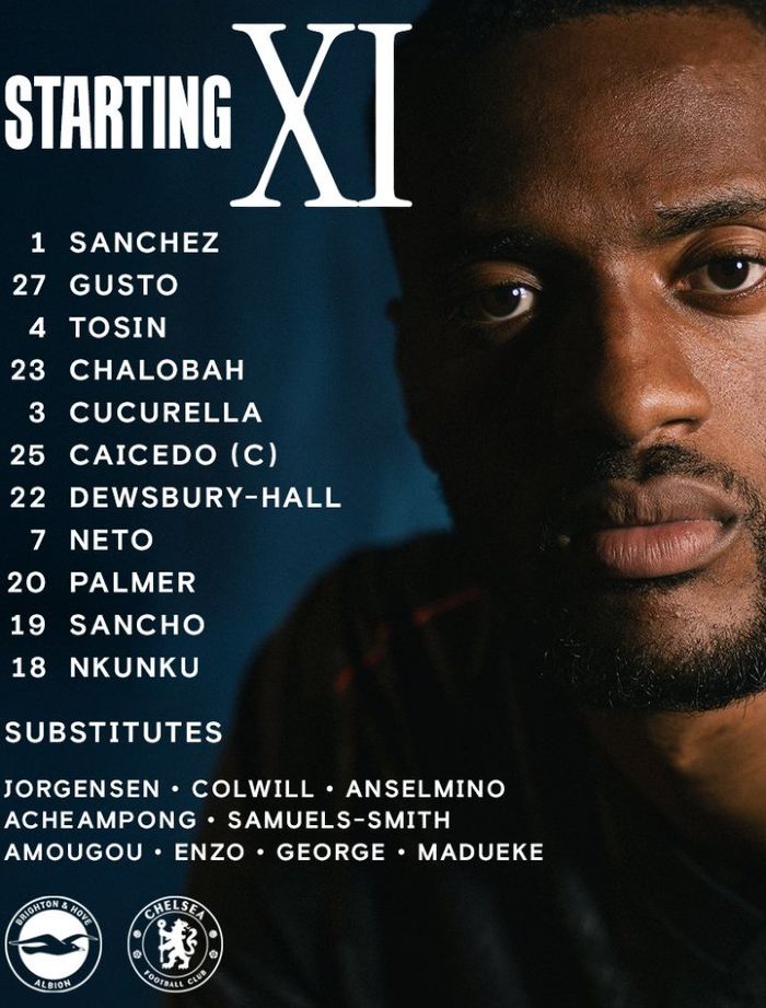 FA Cup | Official Brighton & Hove Albion FC vs Chelsea FC Lineups ...