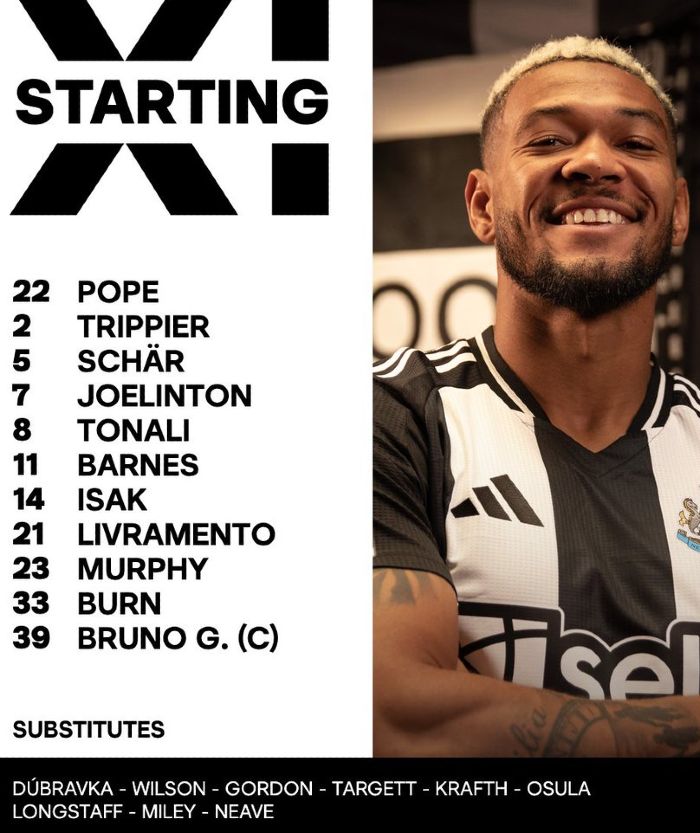 PL | Official Newcastle United FC vs Manchester United FC Lineups ...